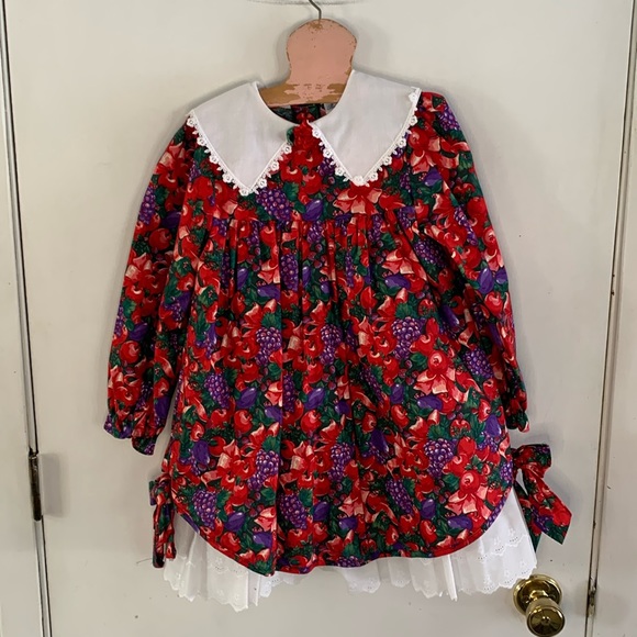 Bryan | Dresses | Vintage Bryan Fruit Print Dress With Attached ...